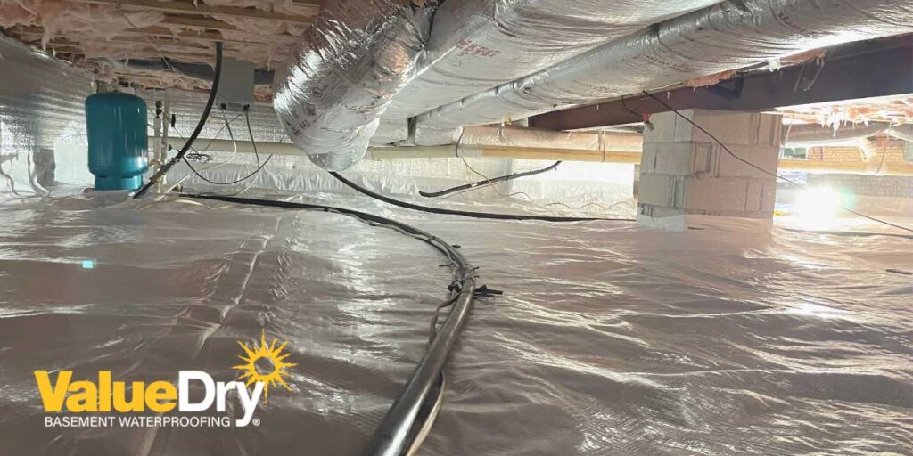 Crawl space encapsulation - Value Dry Waterproofing